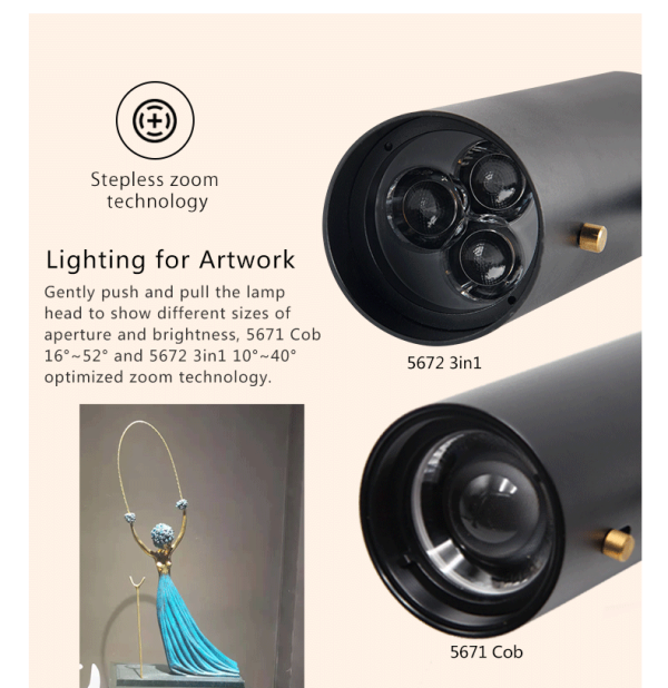 Portable floor lamp zoomable and Y-tech /CEO Gear+Five formats in one ...